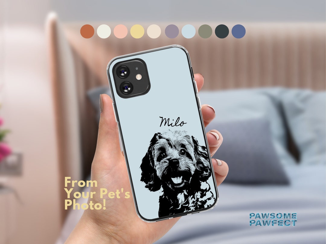 Custom Pet Phone Case Using Pet Photo + Name Custom Dog Phone Case Custom Cat Phone Case ...