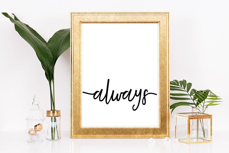 After All This Time Always Typography Print Printable, Set of 2 Posters ...