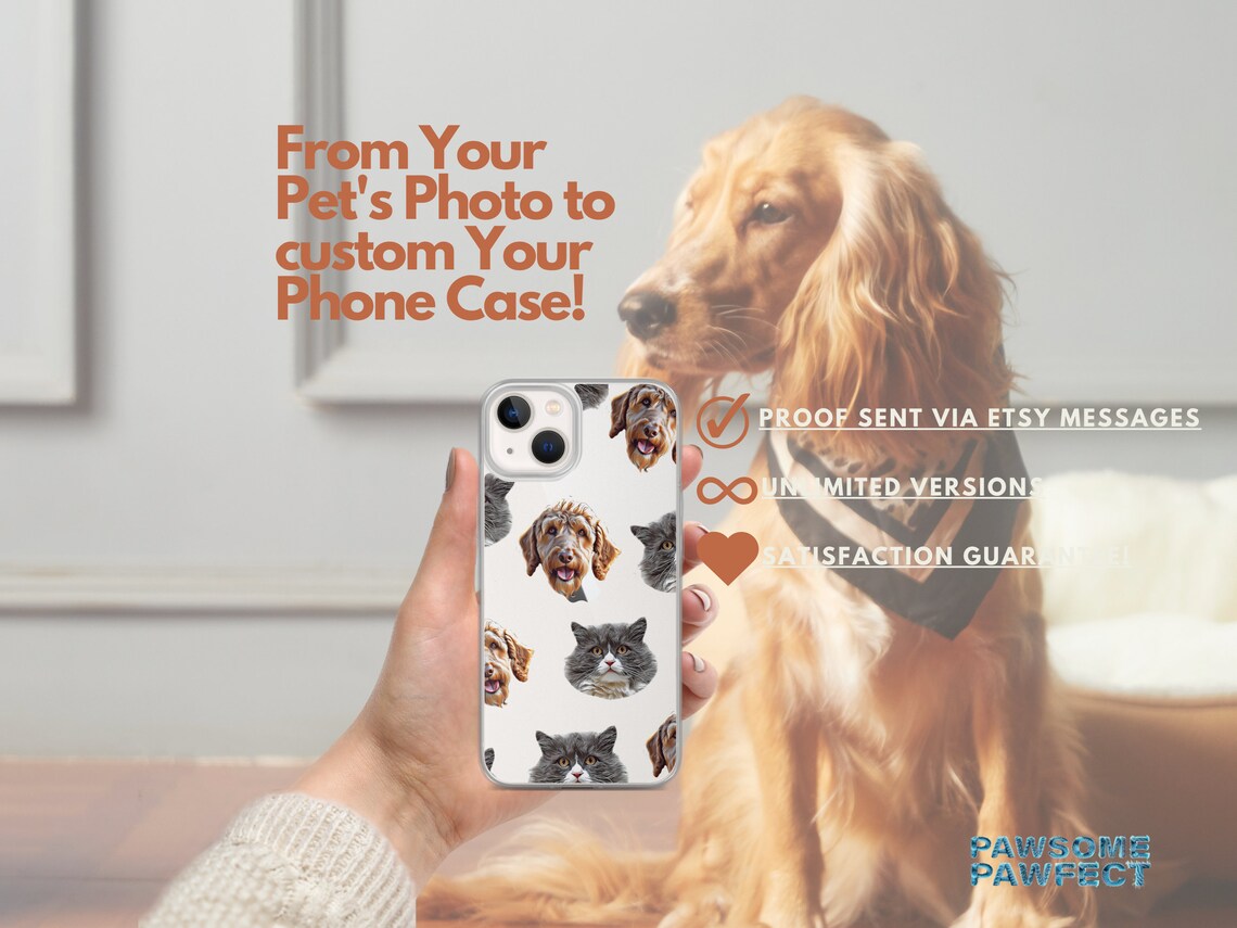 Custom Pet Phone Case Using Pet Photo + Name Custom Dog Phone Case ...