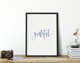 Navy Blue Wall Word - Etsy