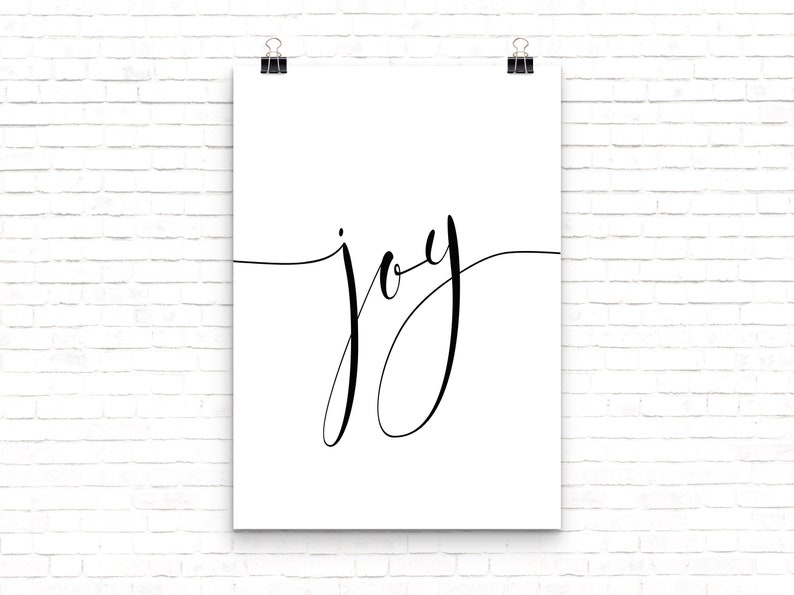 Joy Sign Printable Word Art Printable Wall Art Digital | Etsy