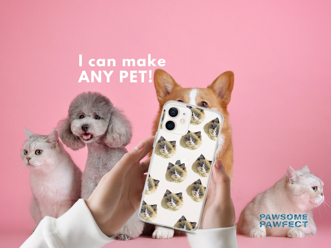 Custom Pet Phone Case Using Pet Photo + Name Custom Dog Phone Case ...