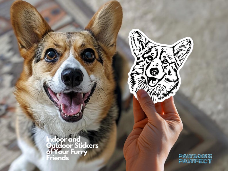 Custom Pet Sticker Using Your Pet Photo Custom Dog Sticker Custom Cat ...