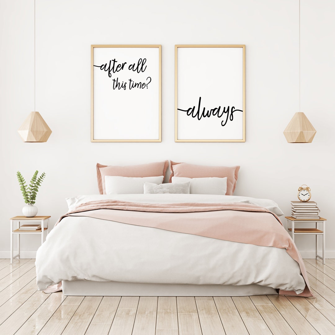 After All This Time Always Typography Print Printable, Set of 2 Posters ...