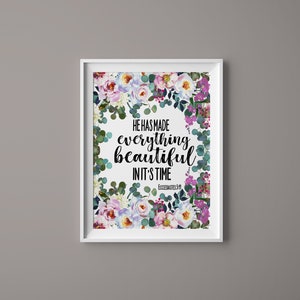 He Has Made Everything Beautiful in It's Time Bible Verse Printable ...