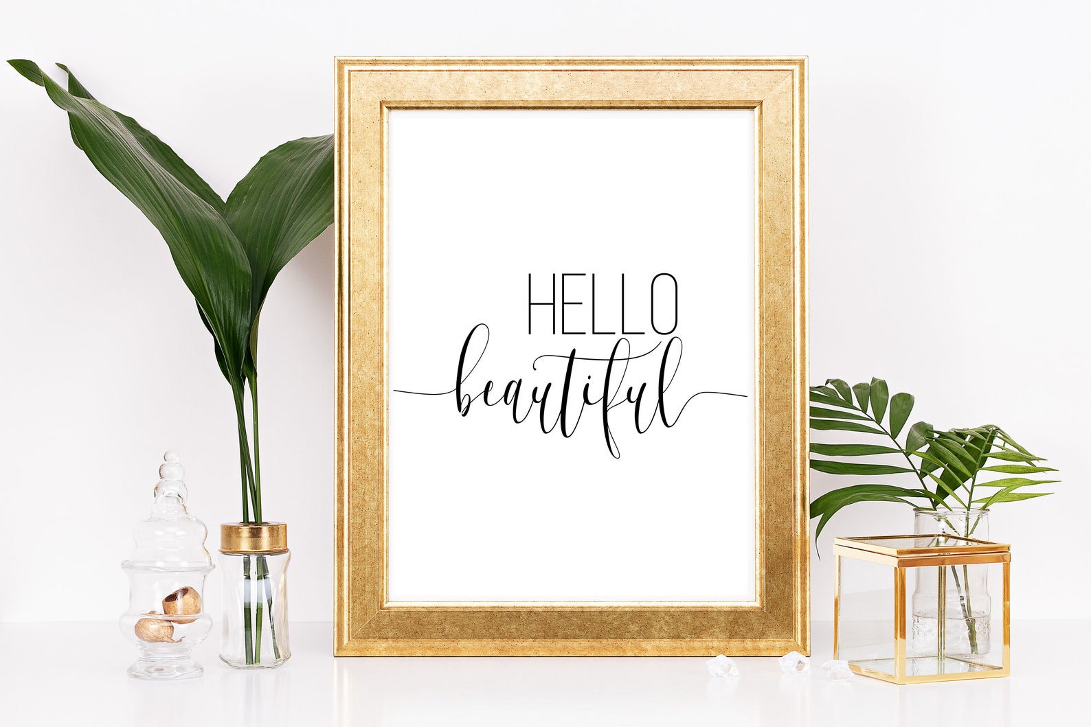 Hello Beautiful Sign Printable Beautiful Print Wall Art | Etsy