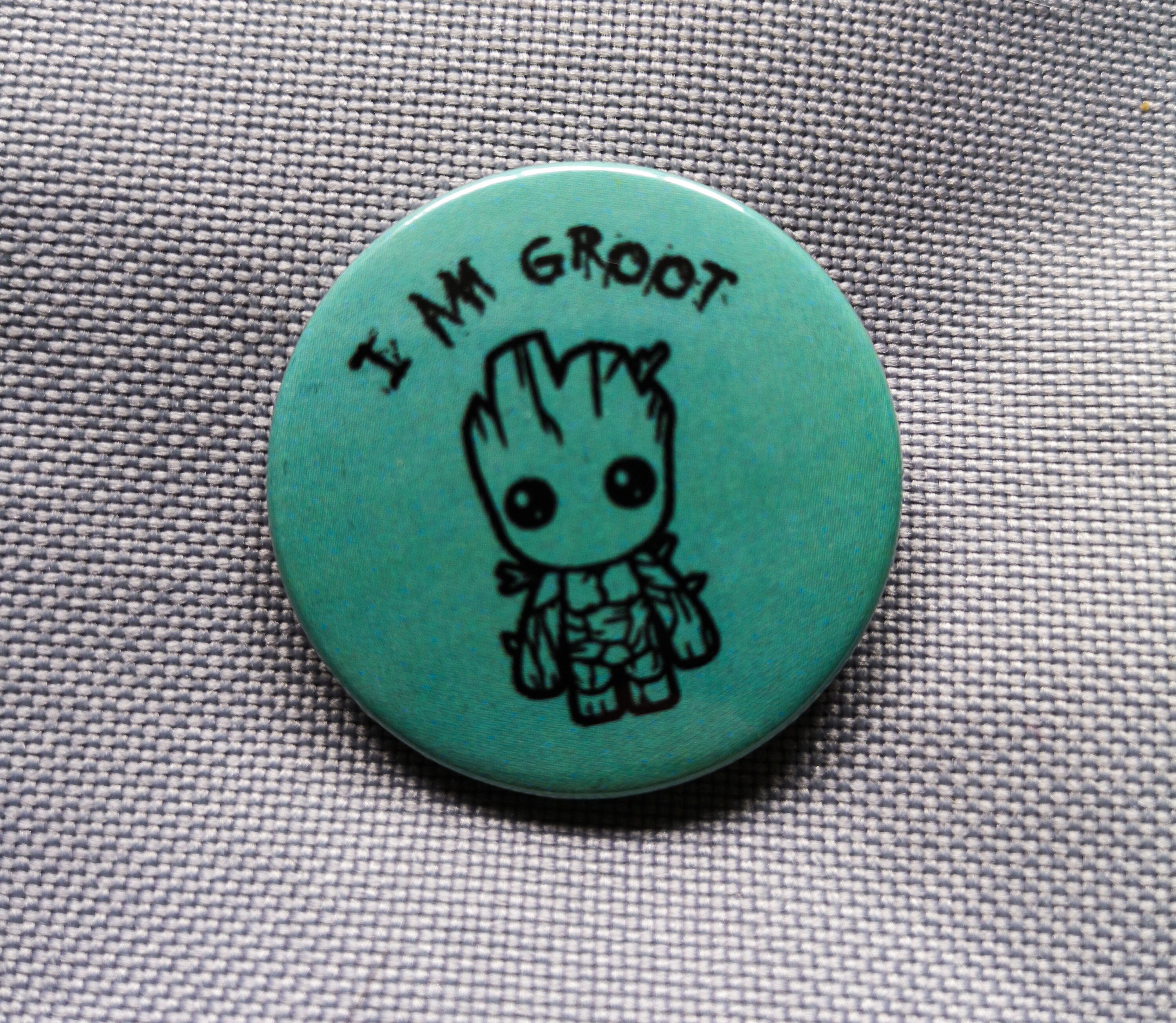 Baby Groot Pin Button Badge I Am Groot 38mm | Etsy