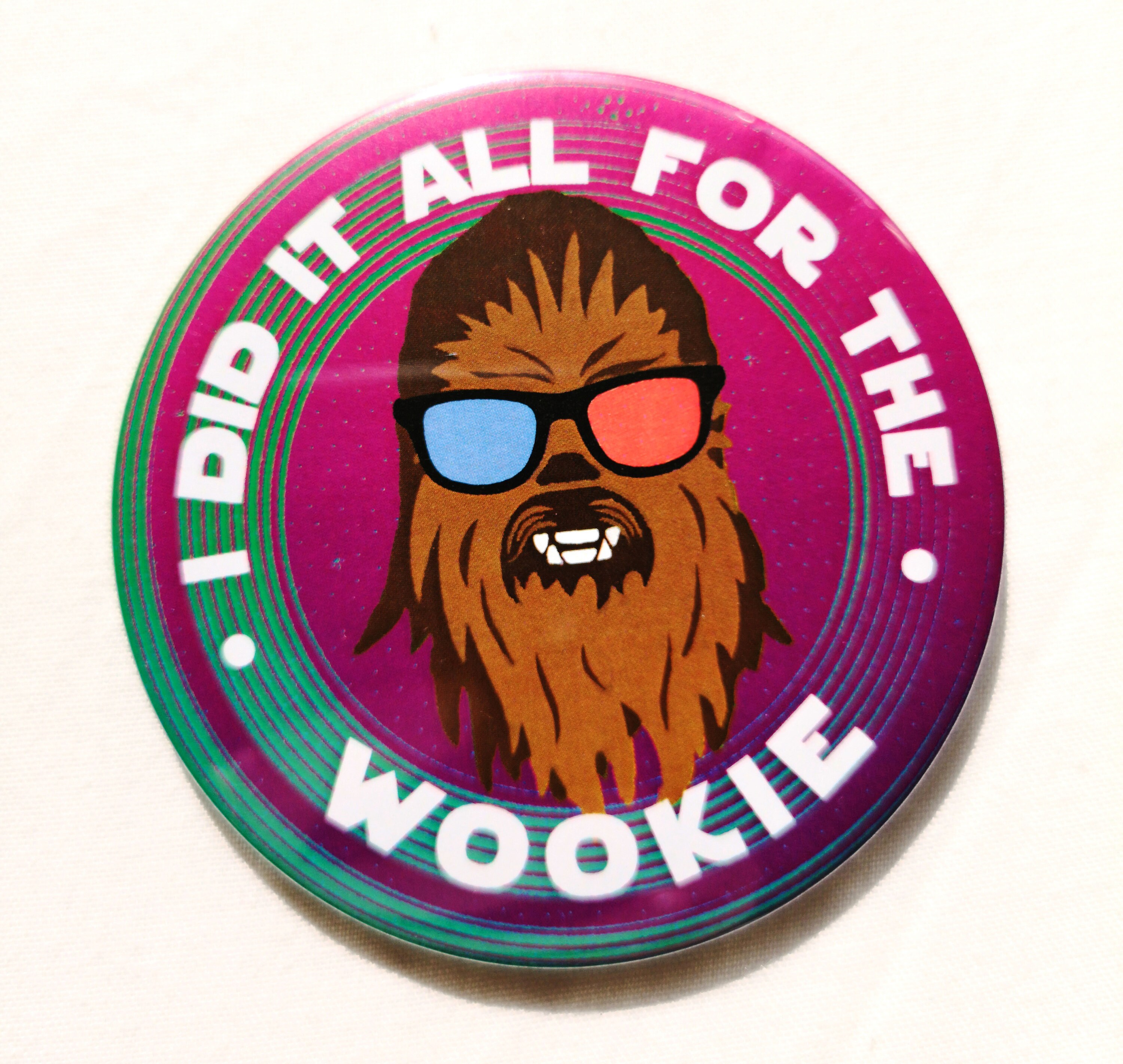 Chewbacca I Did It All for the Wookie Pin Button Badge - Etsy UK