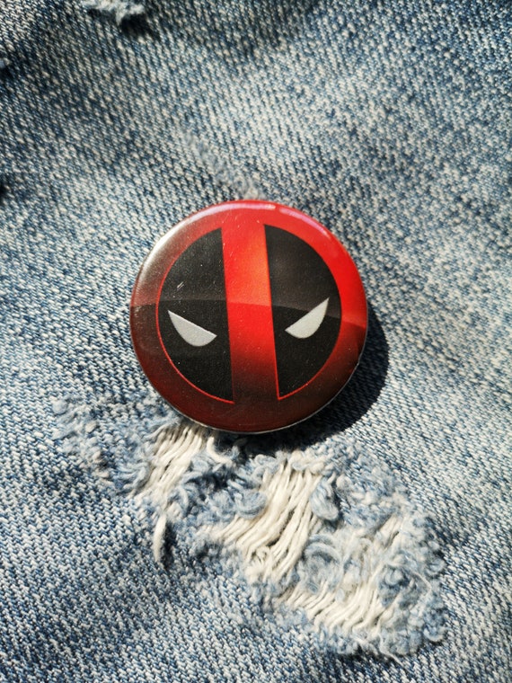 Deadpool insignia logotipo Pin botón 38mm | Etsy