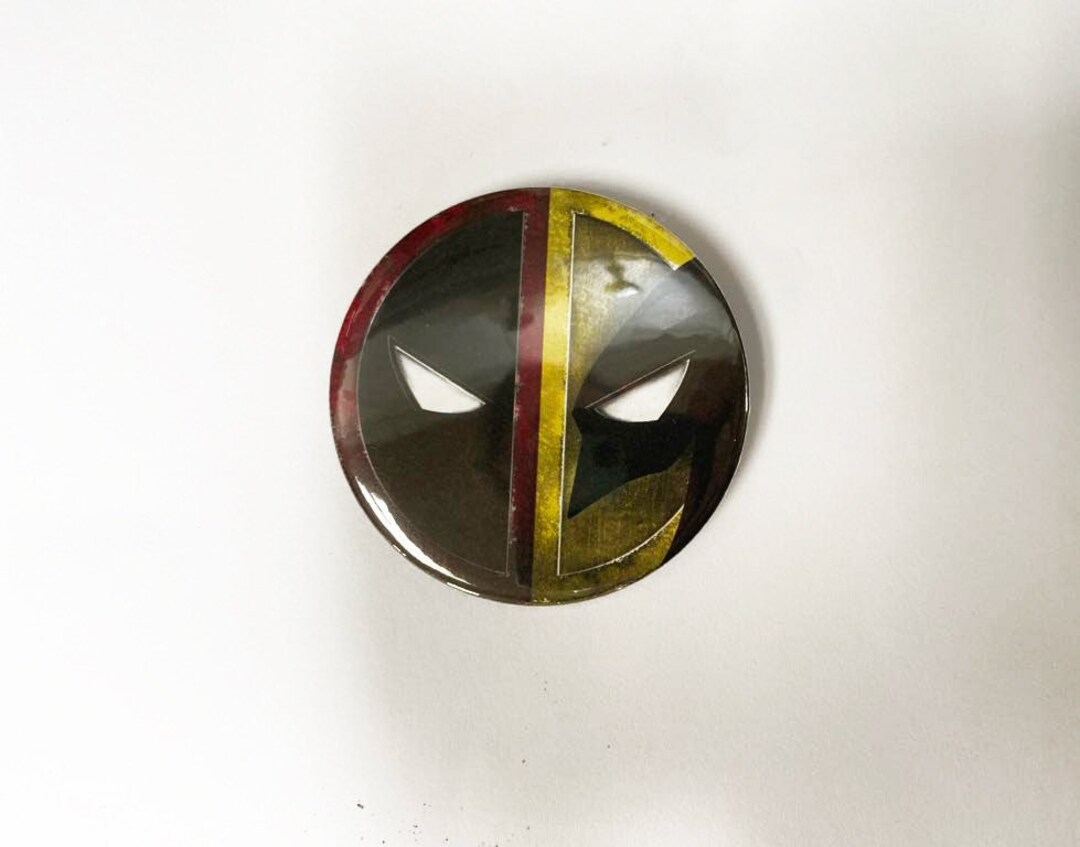Deadpool & Wolverine Badge Pin Button 77mm / 58mm / 38mm Xmen Marvel ...