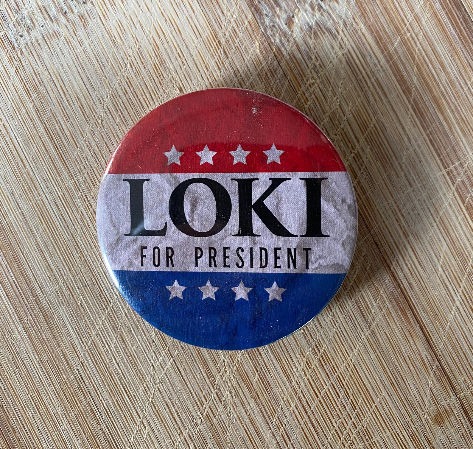 Loki for President Badge Marvel TVA Variant Thor Avengers Glorious ...