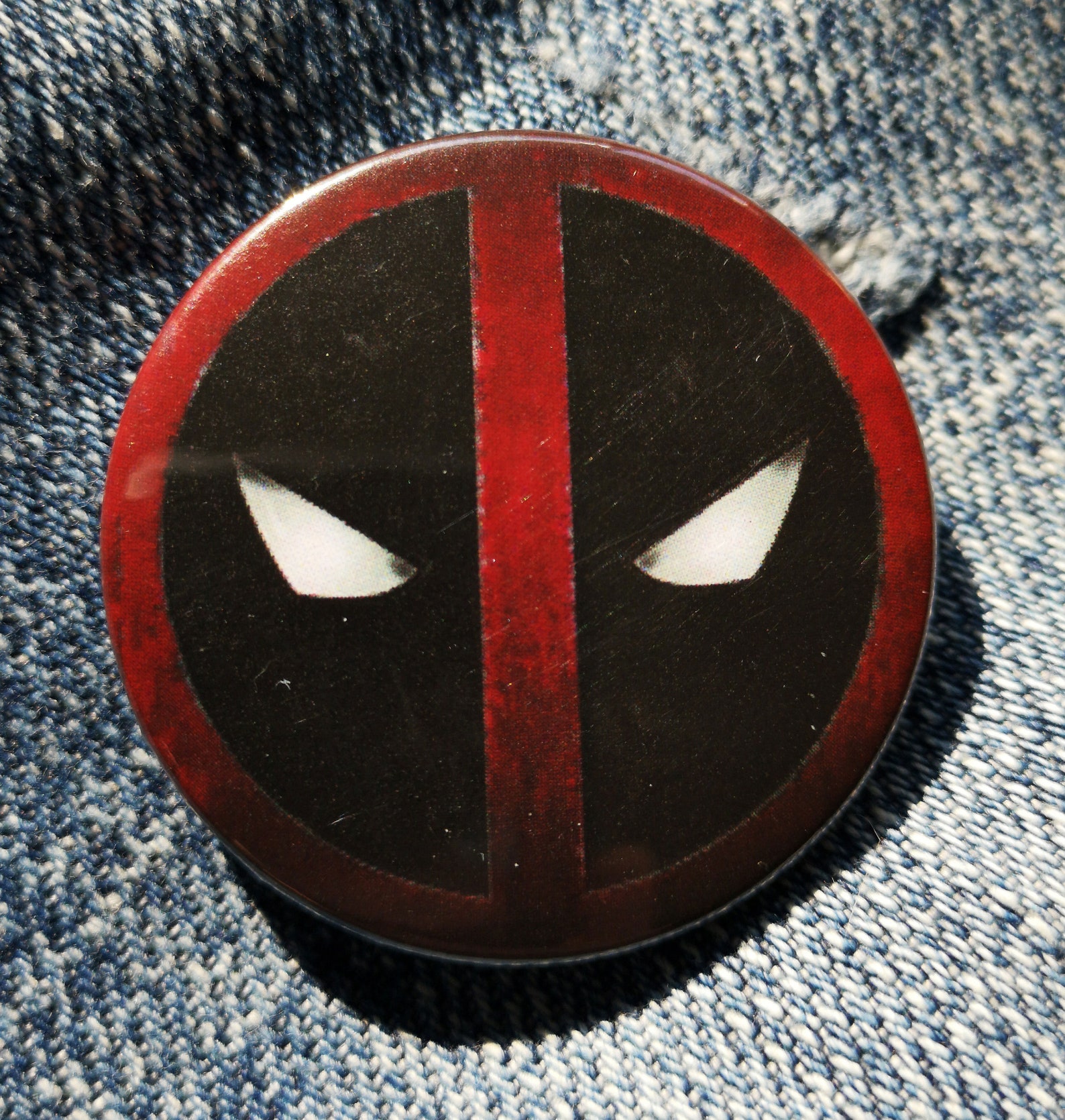 Deadpool Badge Logo Pin Button 38mm | Etsy