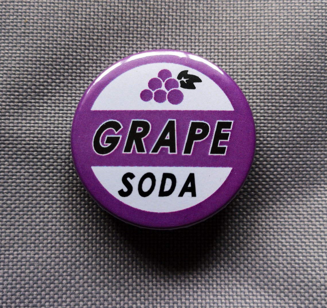 Grape Soda Pin Button Badge Disney up 38mm | Etsy