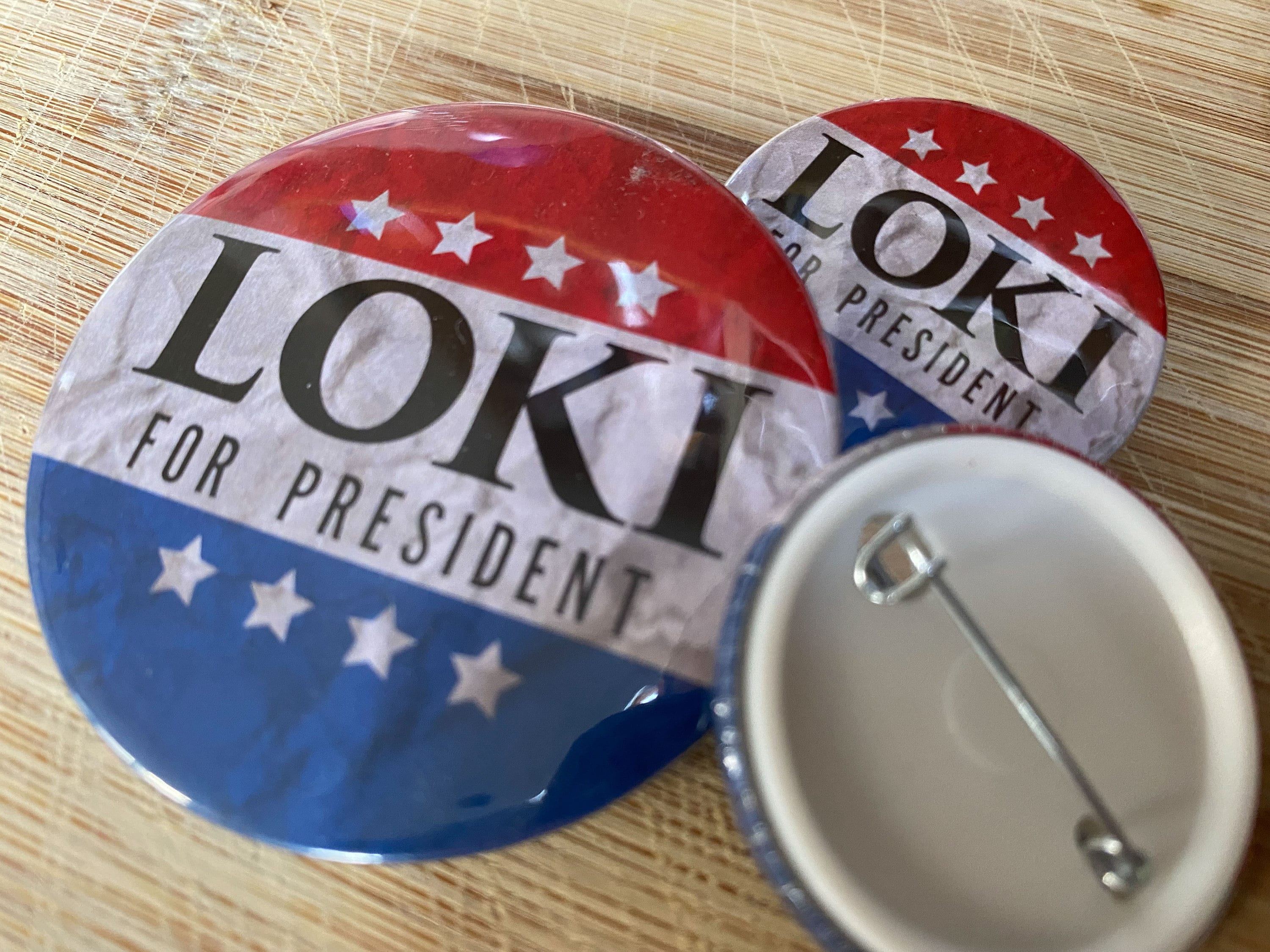 Loki for President Badge Marvel TVA Variant Thor - Etsy