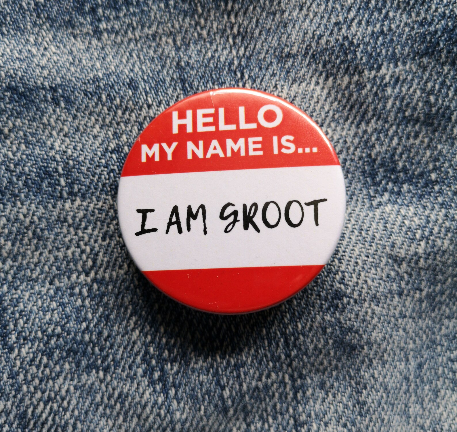 I Am Groot Pin Button Name Badge 38mm / 58mm / 77mm - Etsy
