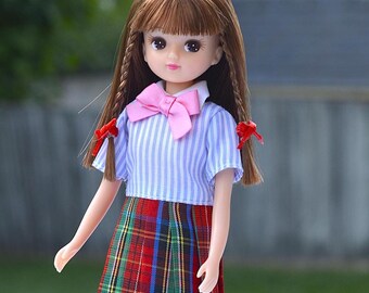 Takara Licca-chan Doll in School Uniform Dress & Licca Shoes, Japan ...