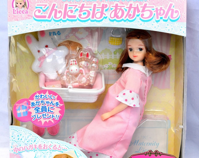 Takara Licca-chan Hello Baby Pregnant Maternity Doll Mama NIB 1997 ...