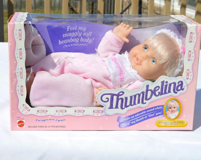 Mattel Thumbelina Baby Doll With Sound, Classic Nursery Collection ...