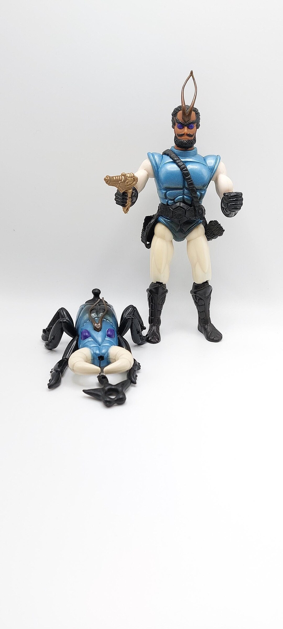SECTAURS Warriors Symbion Mantor and Raplor, Action Figures, Vintage ...