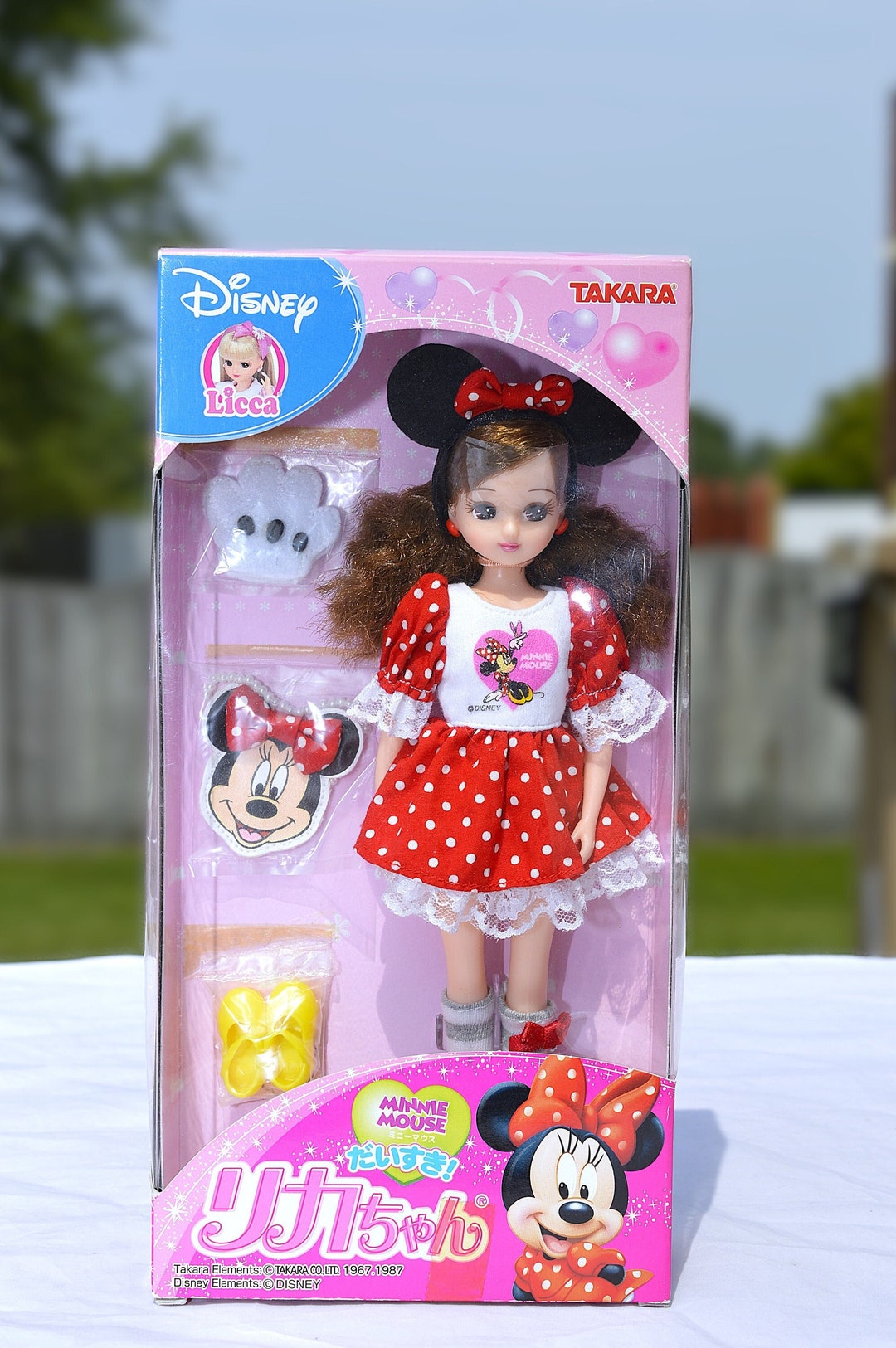 Takara Licca-chan Minnie Mouse Disney Collaboration Doll, 1987 Jenny ...