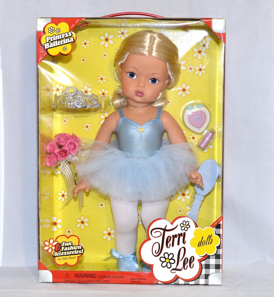 Terri Lee Princess Ballerina 16" Doll Playset, 2004 Collectible, 6 ...