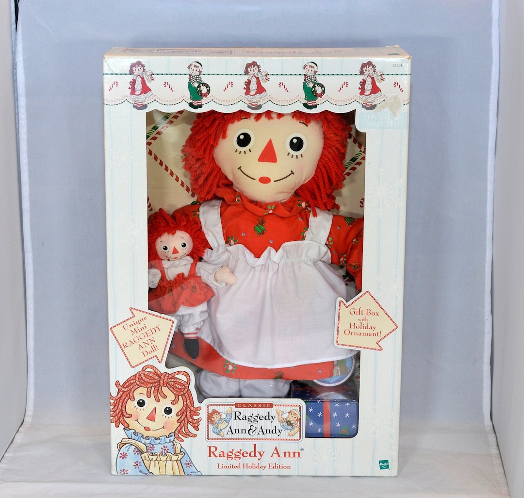 Raggedy Ann Ltd. Holiday Edition Doll & Mini Raggedy Ann Doll - Etsy