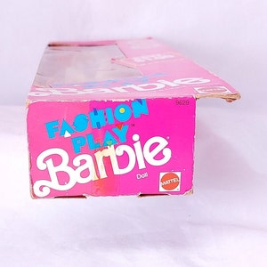 Fashion Play Barbie Doll, 1990 Vintage Mattel #9629 New in Box ...