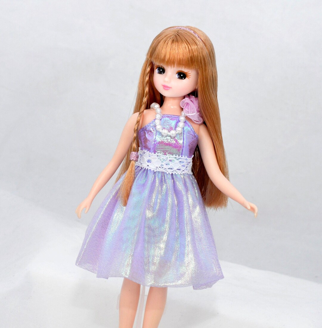 Takara Licca-chan Doll in Licca Dress & Shoes, Japan Import Fashion Doll Jenny Barbie Friends ...