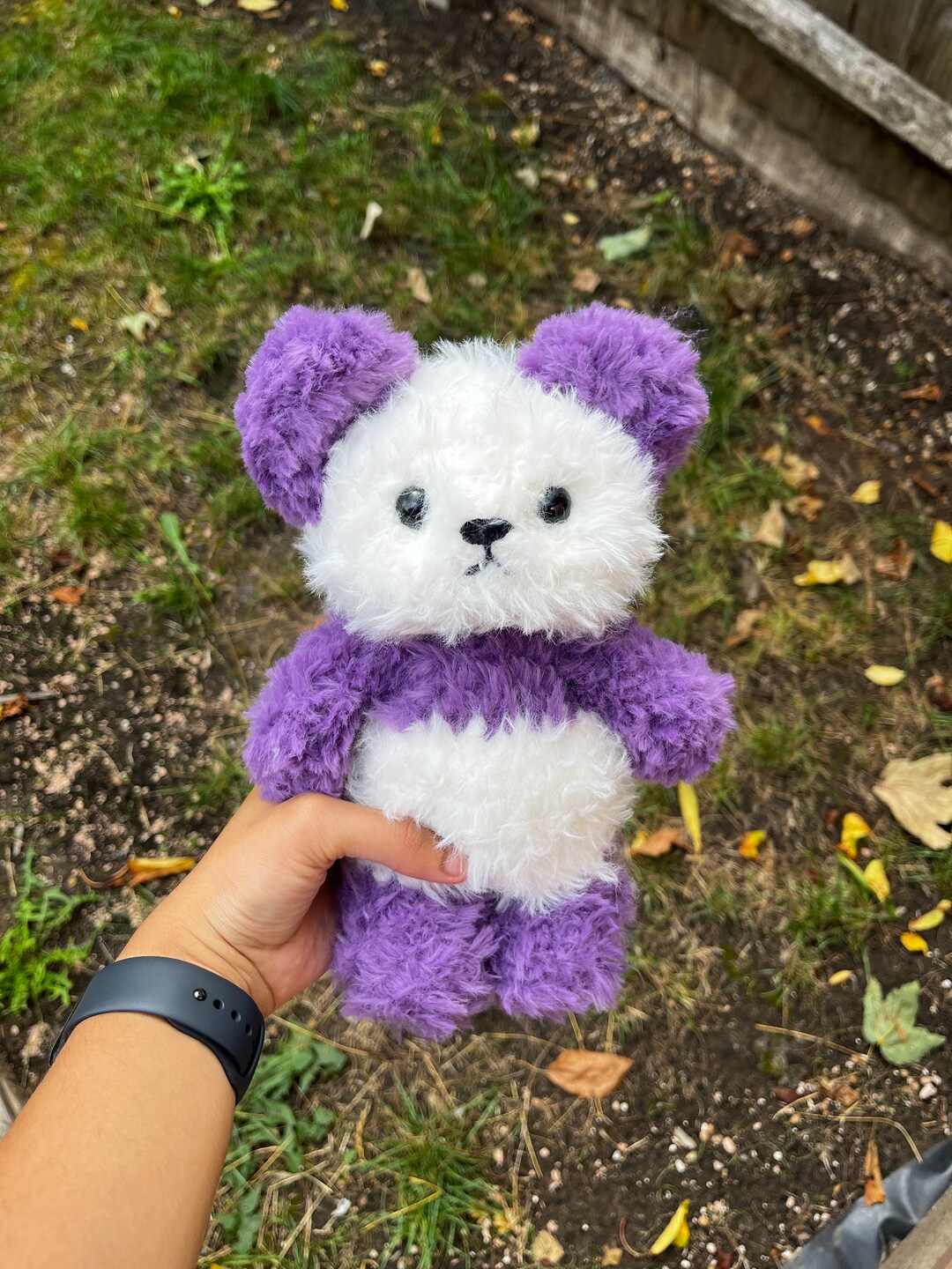 Fluffy Crochet Panda, Crochet Plushie, Crochet Toy, Fluffy Toys, Plush ...