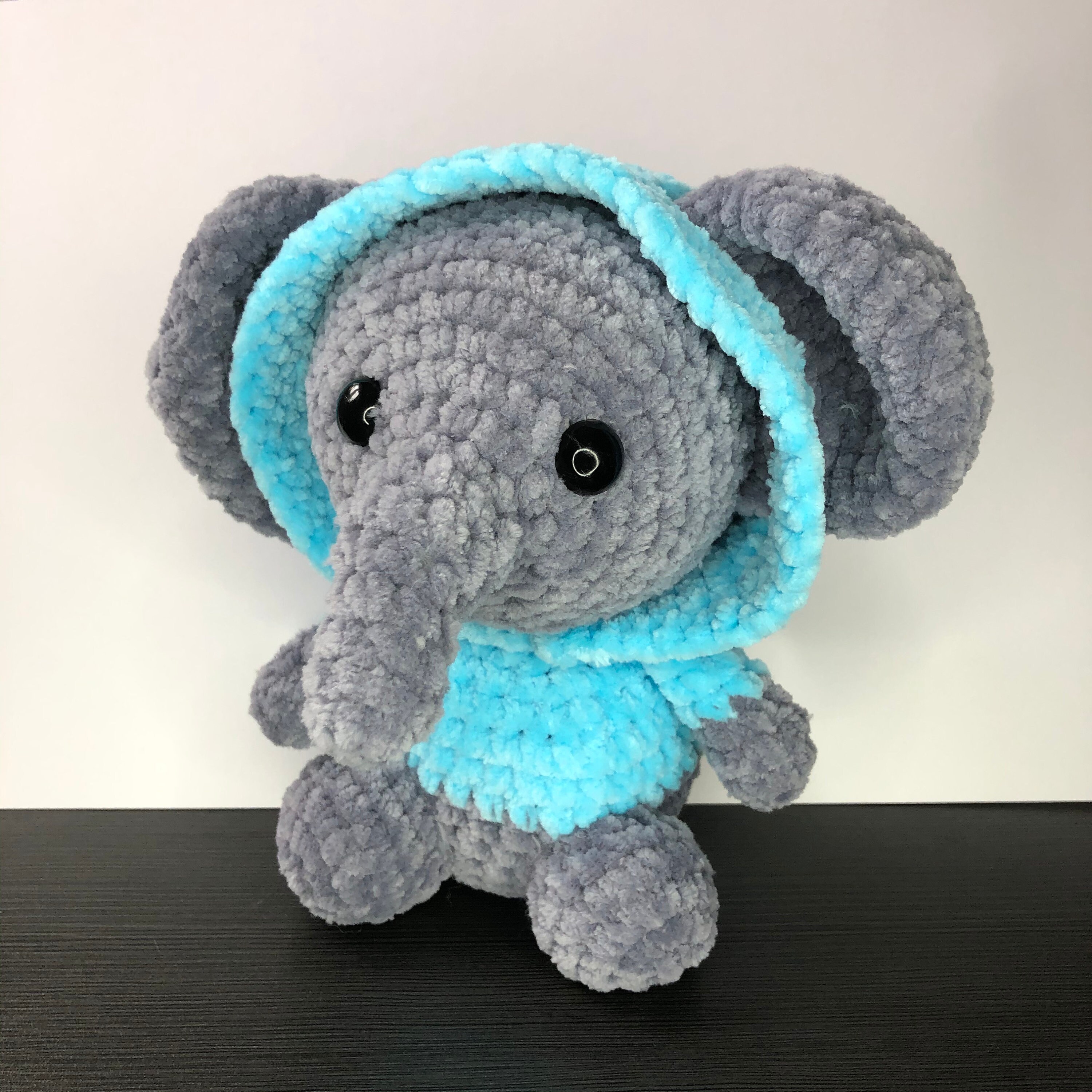 Pattern Elephant With Removable Hood (gangsta Elephant) - PDF, Crochet ...