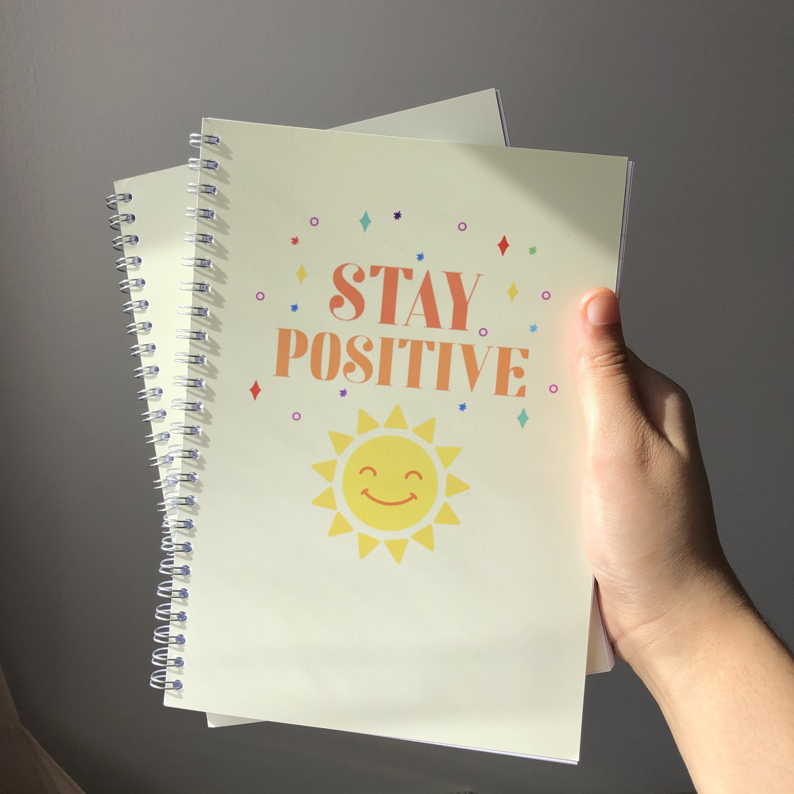 Stay positive notebook a5 positivity notebook mental health | Etsy