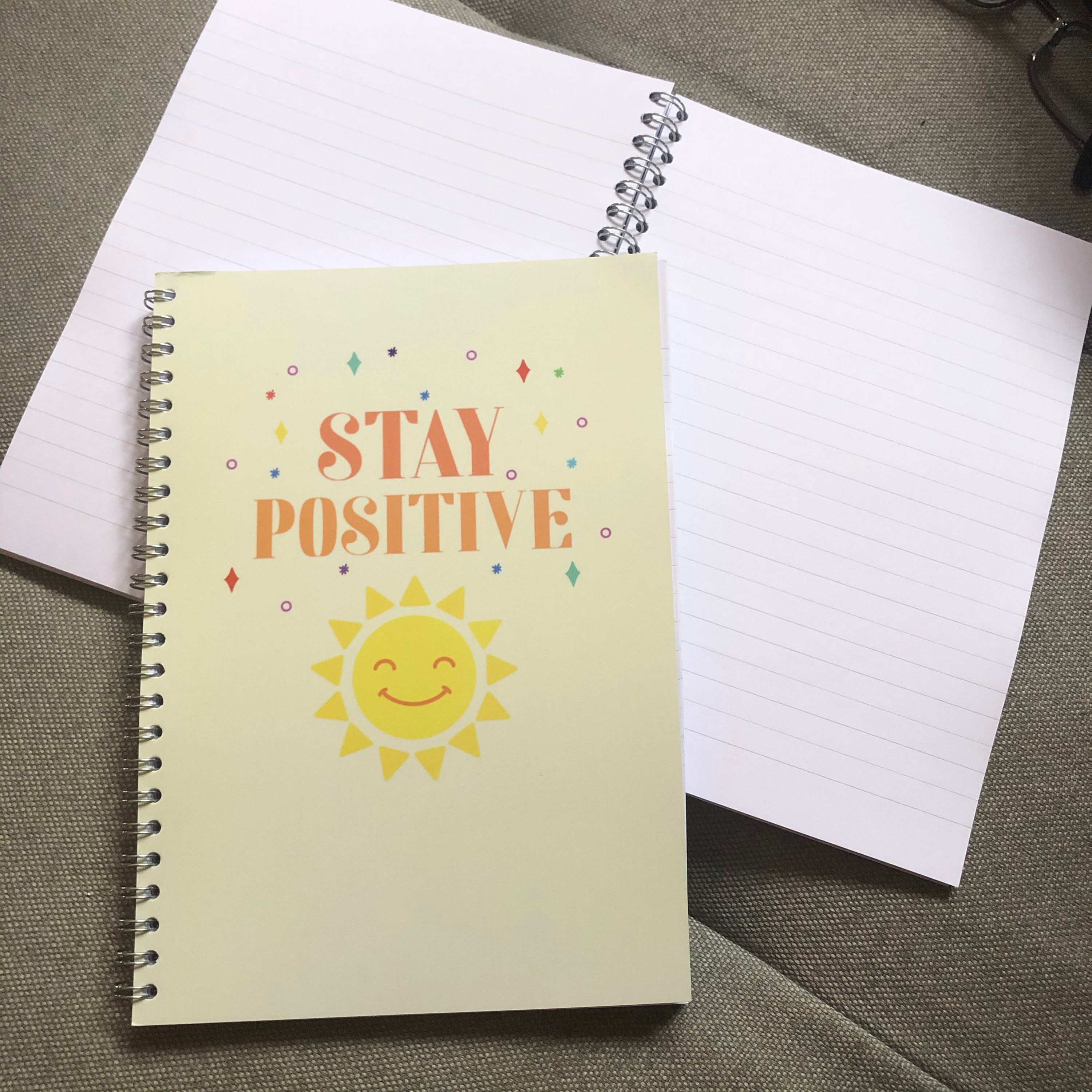 Stay Positive Notebook A5 Positivity Notebook Mental Health - Etsy