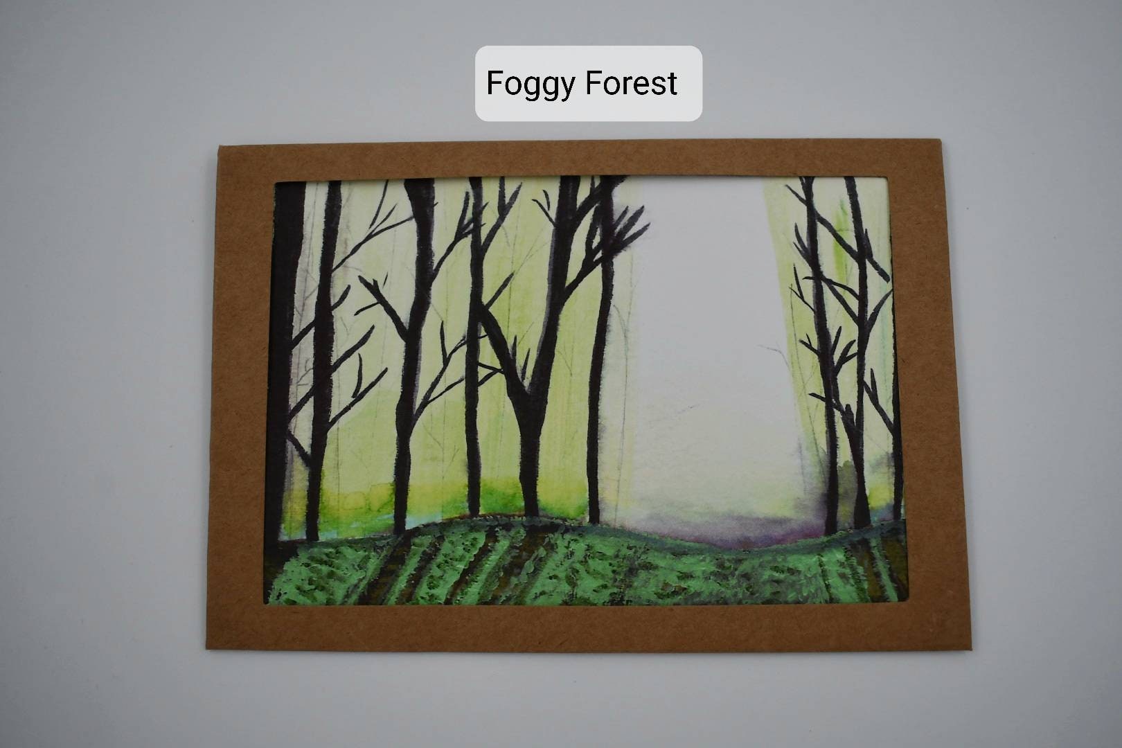 Assorted Trees Art Print Blank Greeting Cards Matted - Etsy