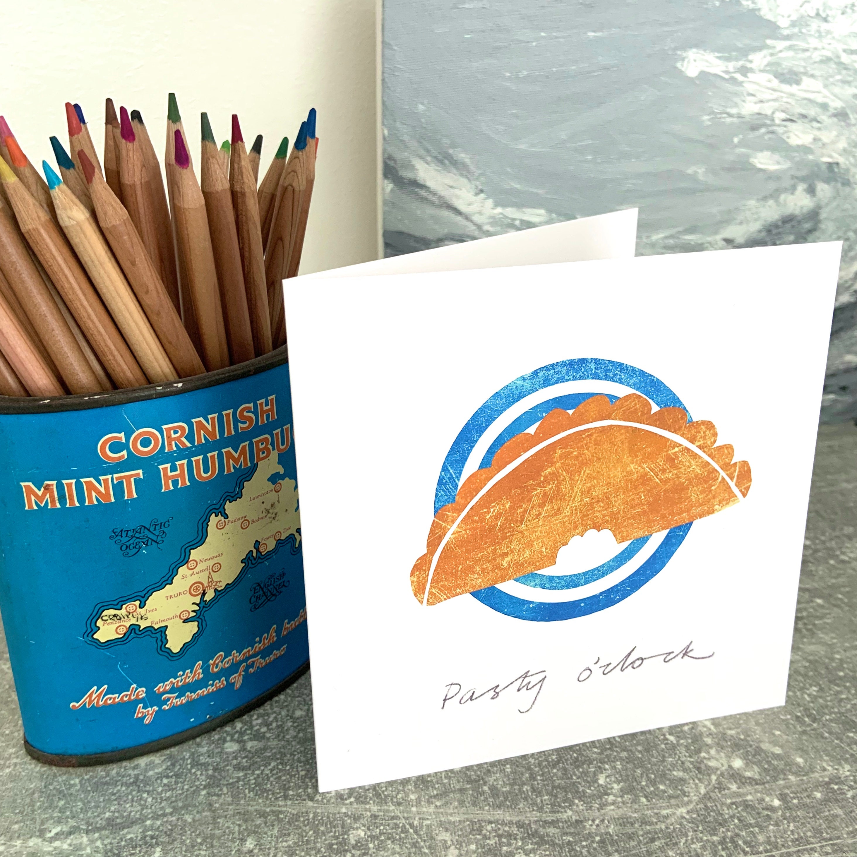 Pasty Oclock Cornish Pasty Greetings Card Fun Cornish - Etsy UK