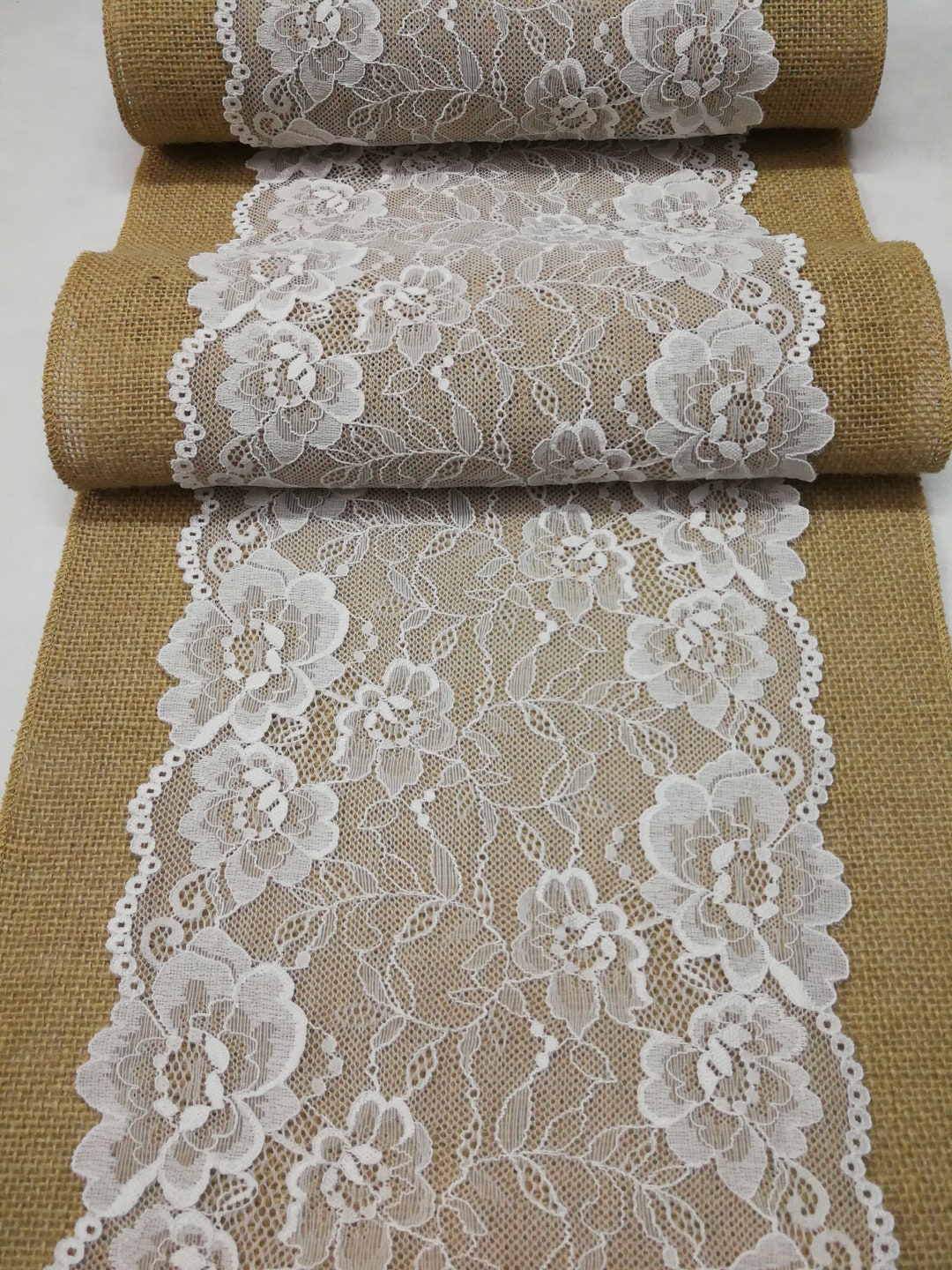 White Lace Table Runner,burlap Table Runner,holiday Table Runner ...