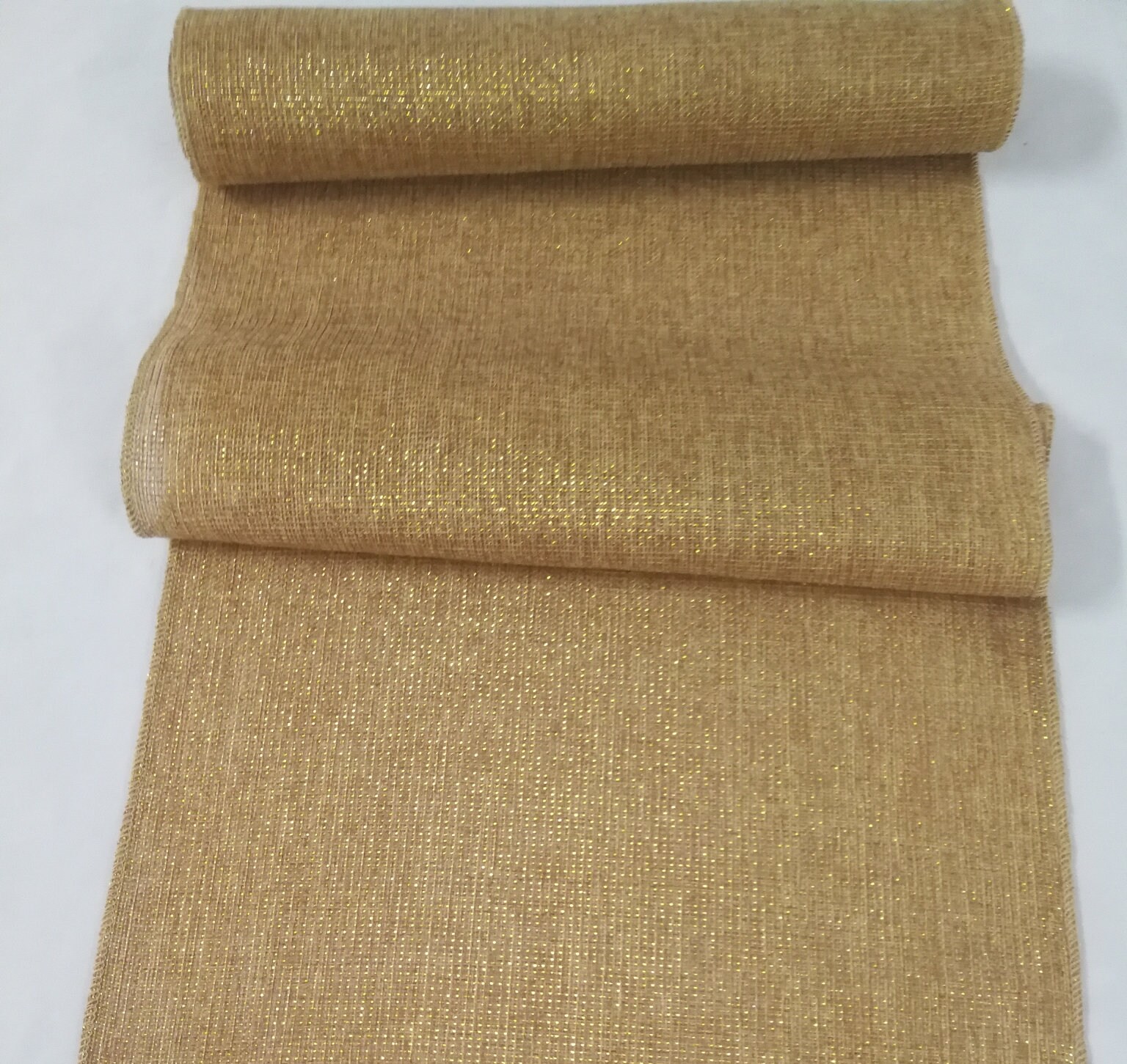 Table Runner,gold Burlap Table Runner,holiday Table Runner Wedding ...