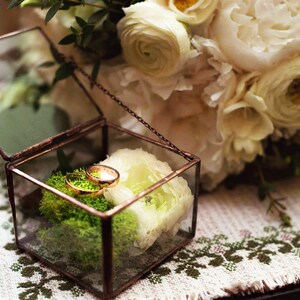 Wedding Geometric Glass Ring Box Event Decor Items - Etsy