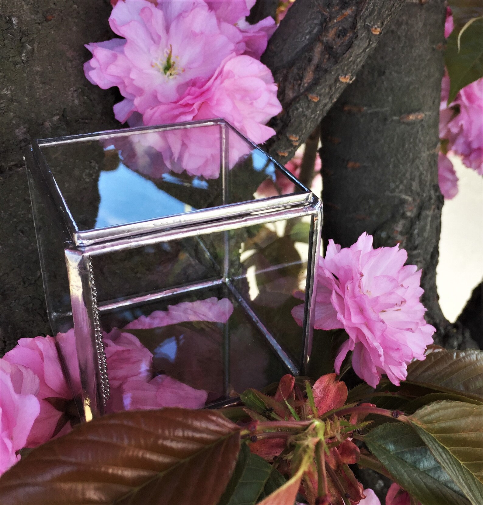 Wedding Geometric Glass Ring Box Event Decor Items - Etsy