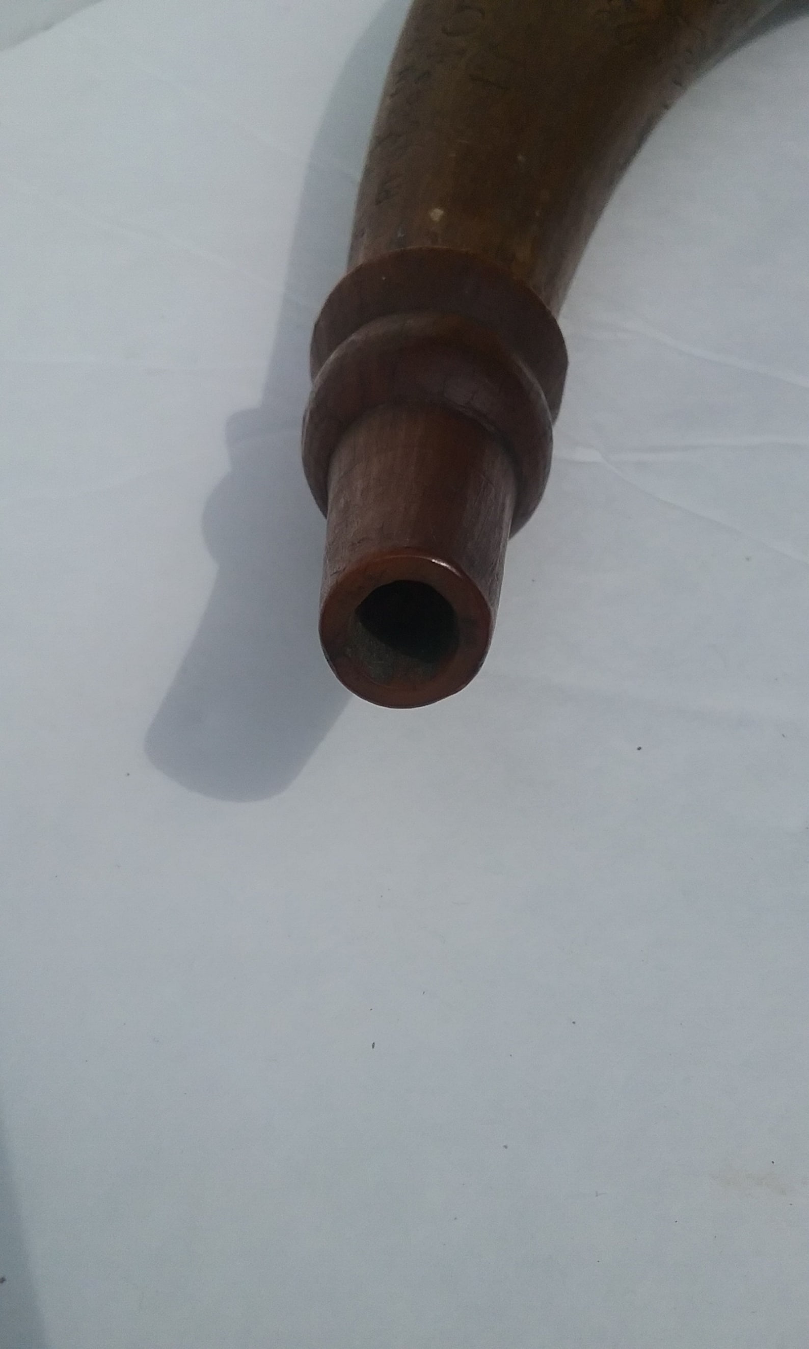 Antique Powder Horn Carved Signed and Dated - Etsy