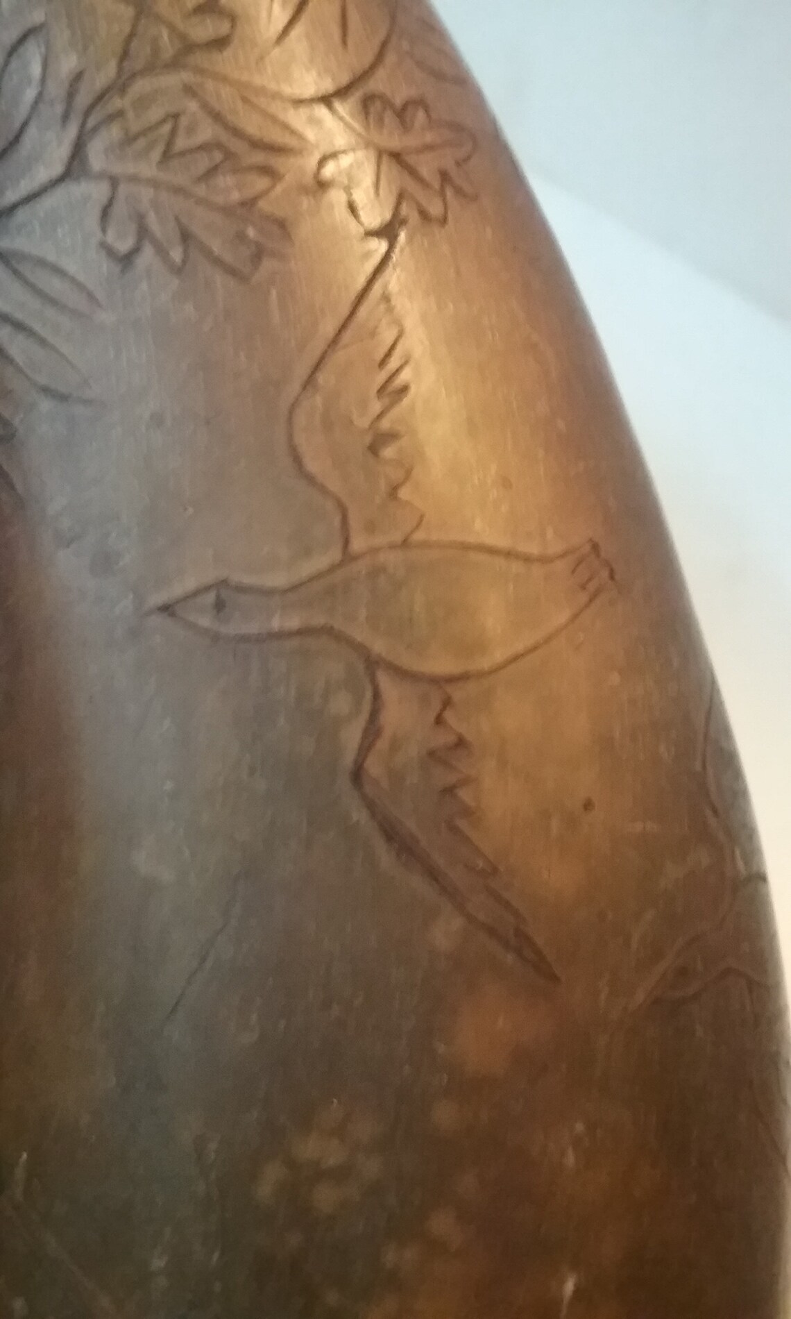 Antique Powder Horn Carved Signed and Dated - Etsy
