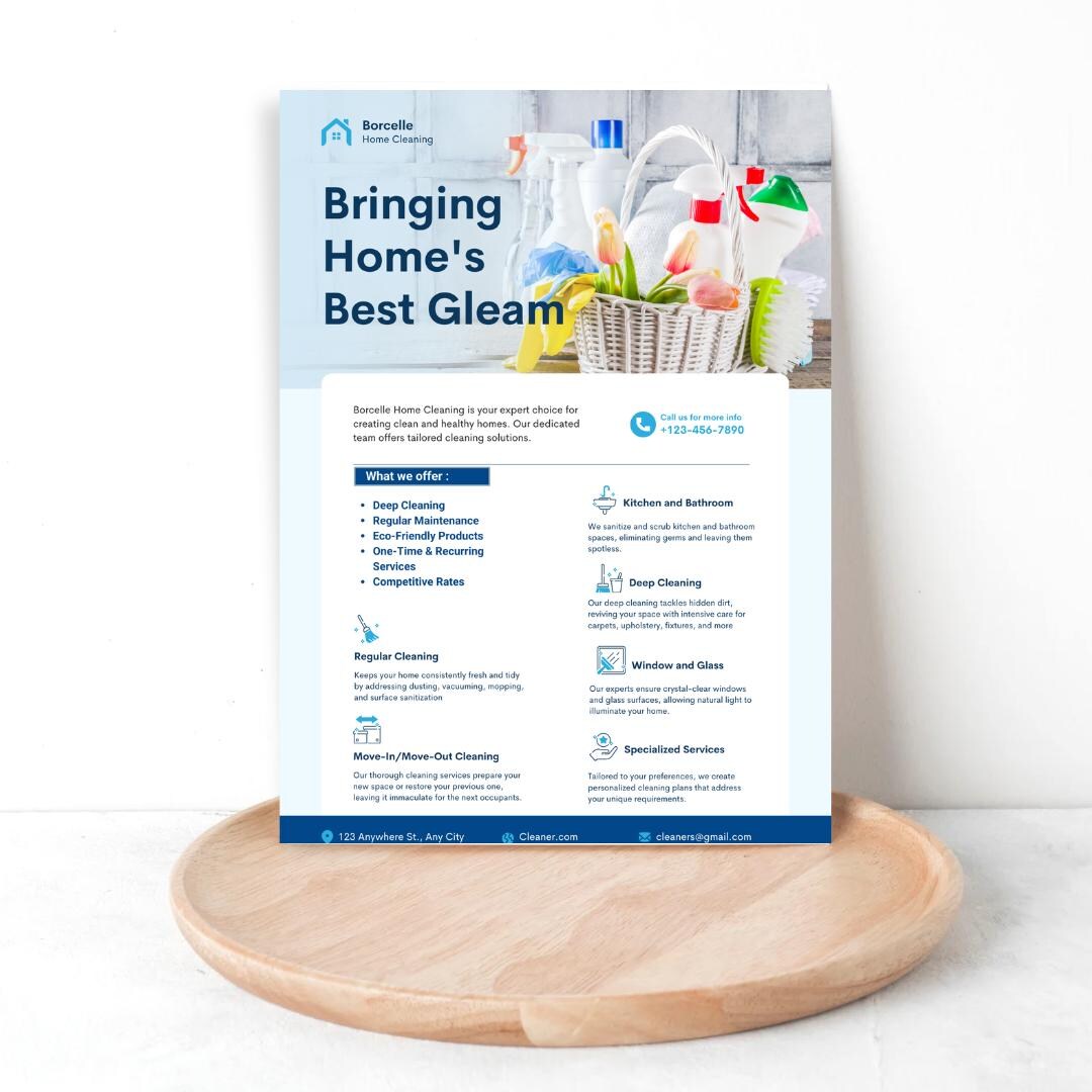 Cleaning Service Flyer | Editable Flyers | Cleaning Business Flyer Template | Commercial ...