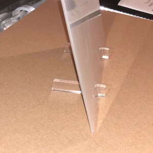Pair of Slotted Acrylic Feet for Glass Photo Panel or Cutting - Etsy
