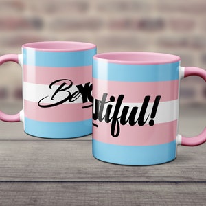Trans Pride Mug Beyoutiful LGBT Mug Transexual Equality - Etsy