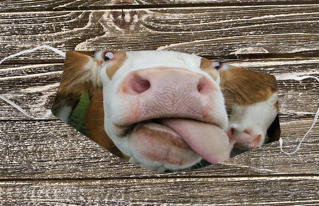 Cow Bovine Heifer Calf Bull Face Cover Mask. - Etsy