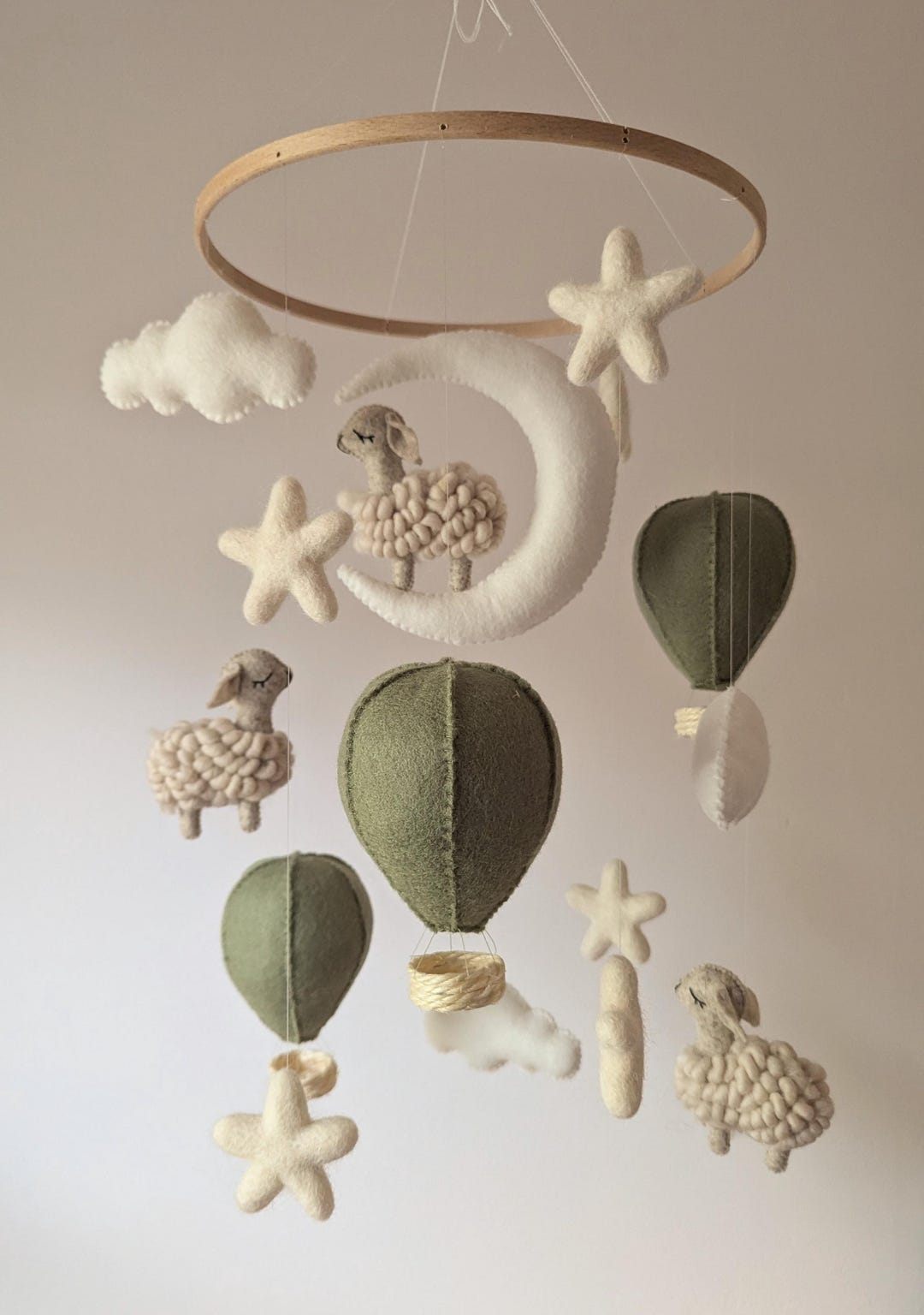 Counting Sheep Mobile, Baby Mobile With Sheep, Sheep Mobile, Cot Mobile ...