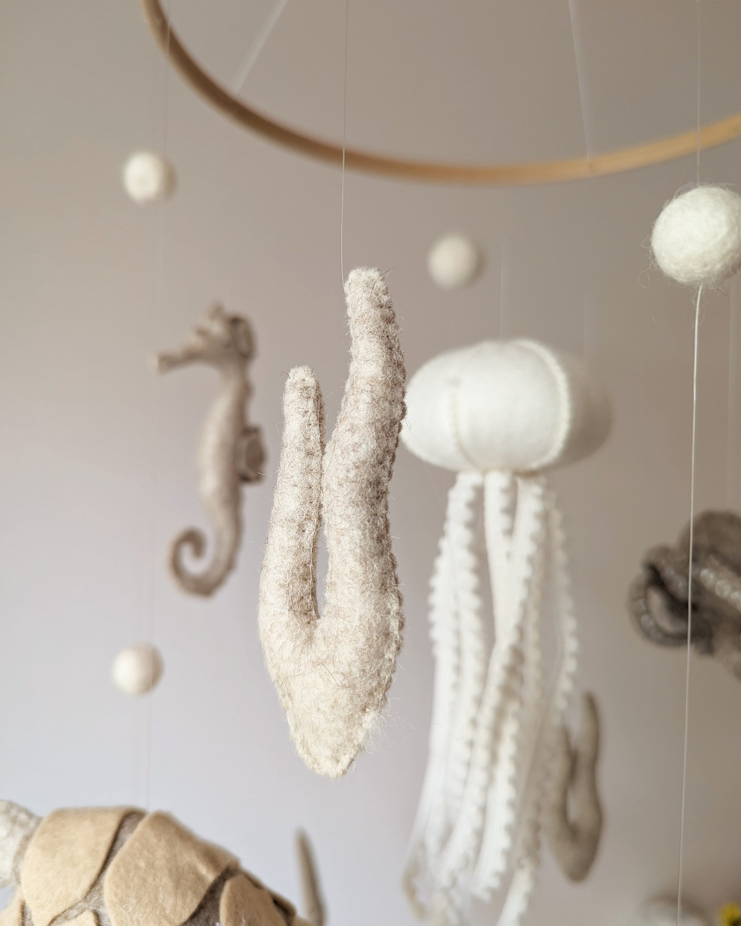 Neutral Ocean Baby Mobile Sea Themed Nursery Baby Mobile - Etsy
