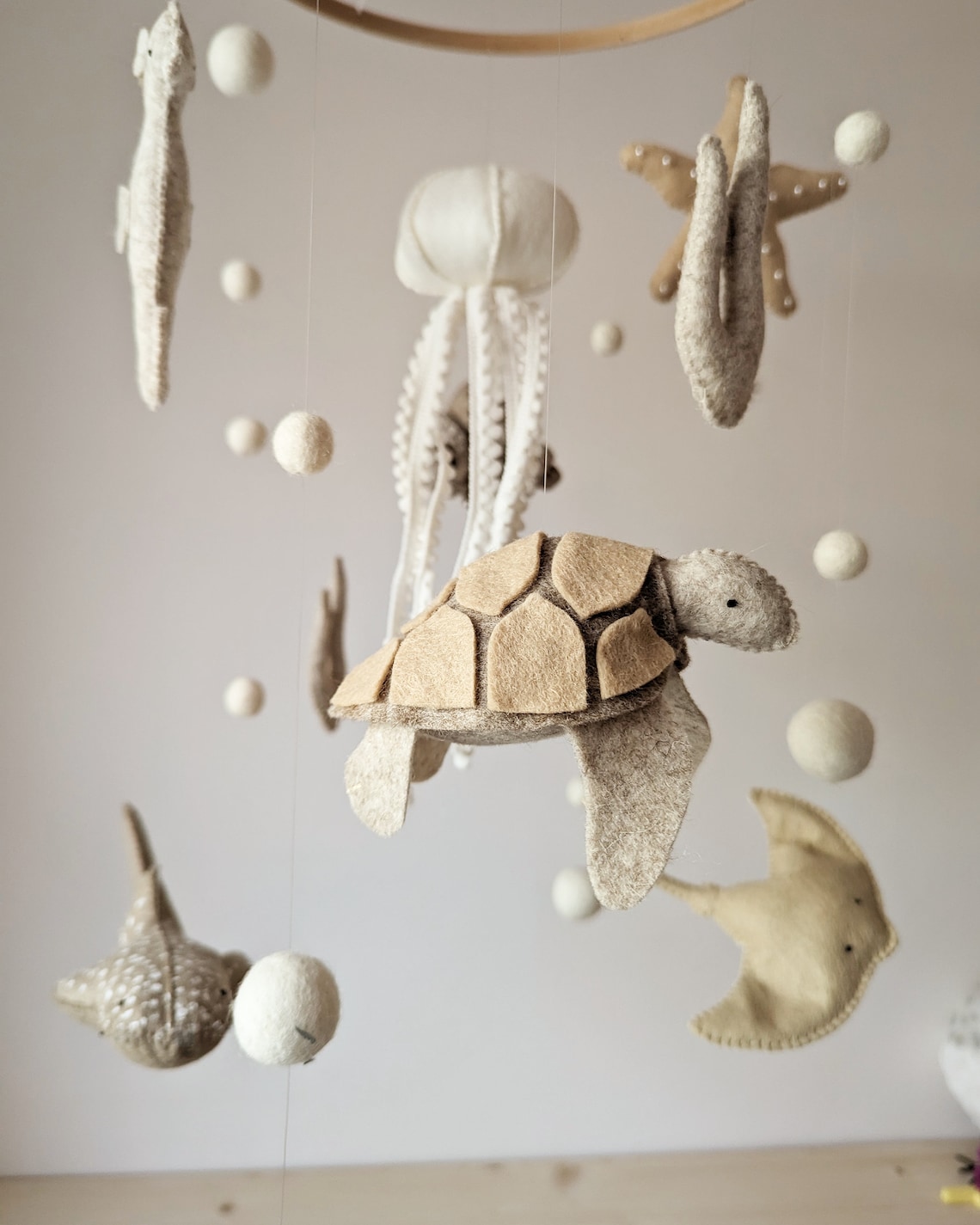Neutral Ocean Baby Mobile Sea Themed Nursery Baby Mobile - Etsy Australia