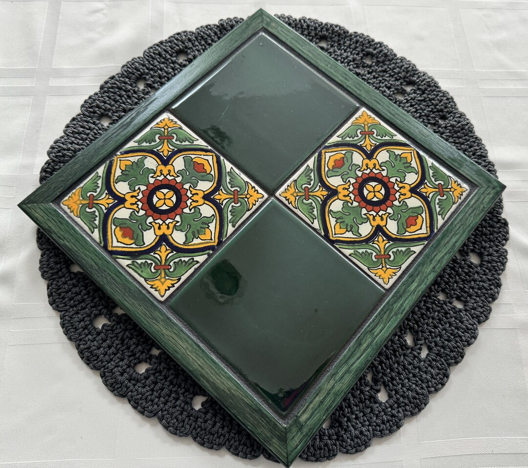 Trivet Handcrafted Oak Wooden Frame - Etsy