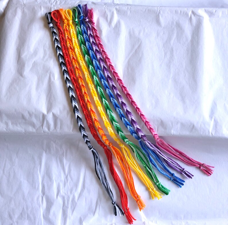 Custom 4 Colour Chevron Friendship Bracelet - Etsy
