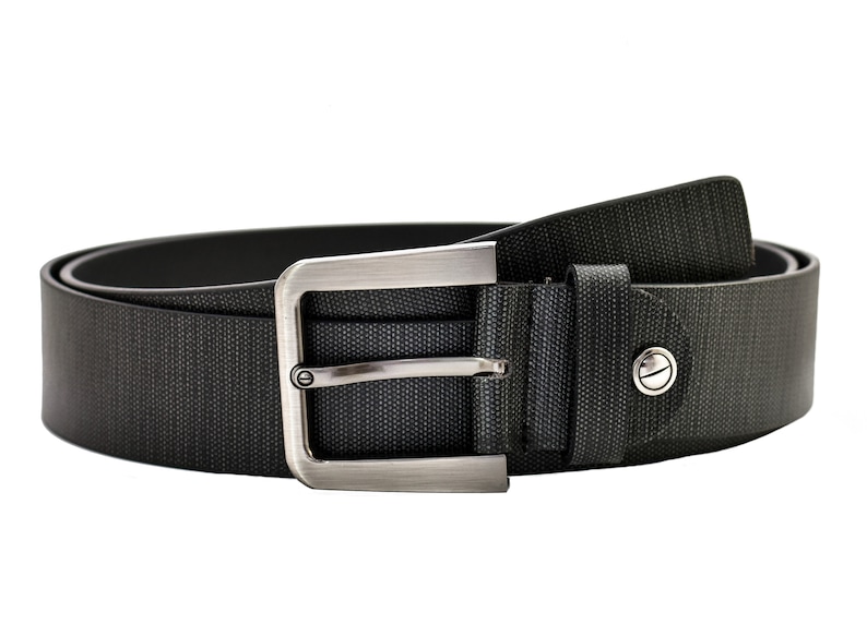 Mens Genuine Leather Full Grain Belt Belts With Strong Silver Buckle ...
